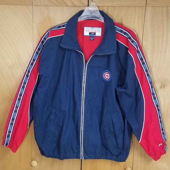 Pro Player | Jackets & Coats | Vintage 9s Chicago Cubs Pro Player Mens 00 Cotton Duck Track ...